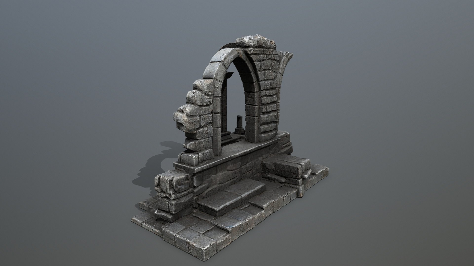 Ruin Gate Model - TurboSquid 2373327
