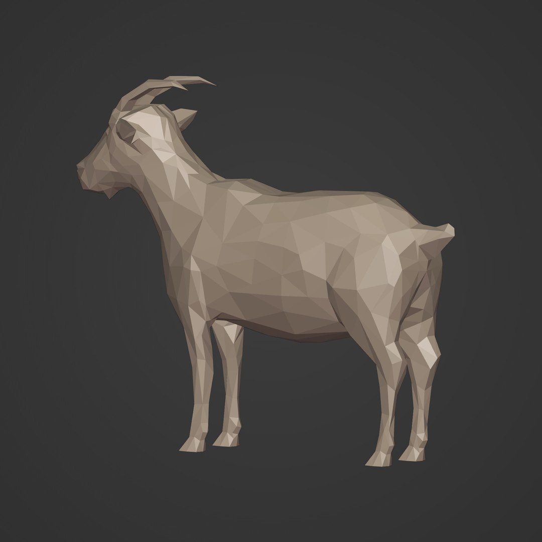Goat Lowpoly -- 3D Print Ready 3D Model - TurboSquid 1961475