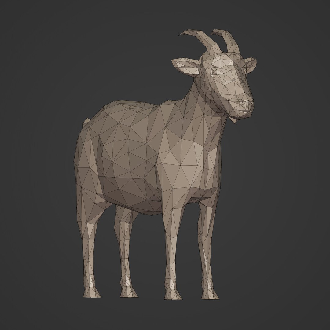Goat Lowpoly -- 3D Print Ready 3D Model - TurboSquid 1961475