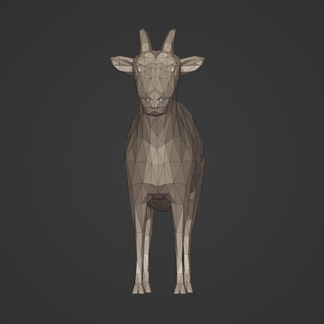 Goat Lowpoly -- 3D Print Ready 3D Model - TurboSquid 1961475