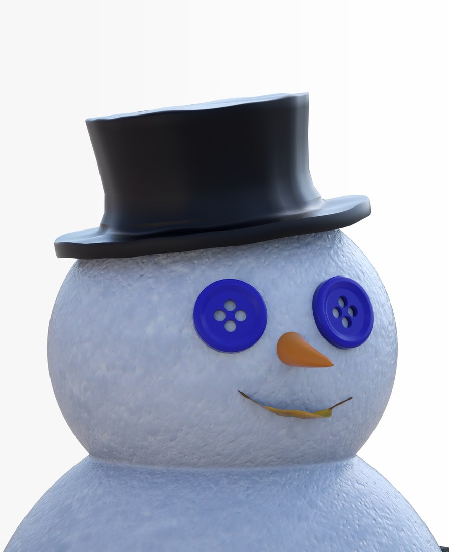 Snow man 3D - TurboSquid 1295760