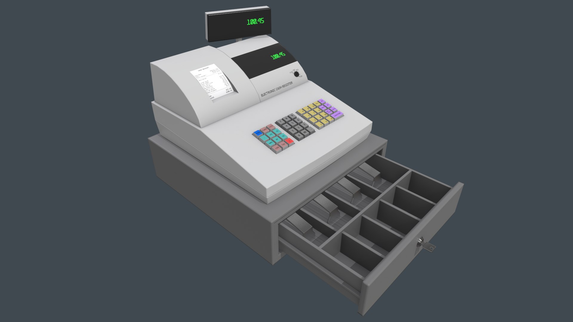 Low-poly Cash Register 3D - TurboSquid 1582969