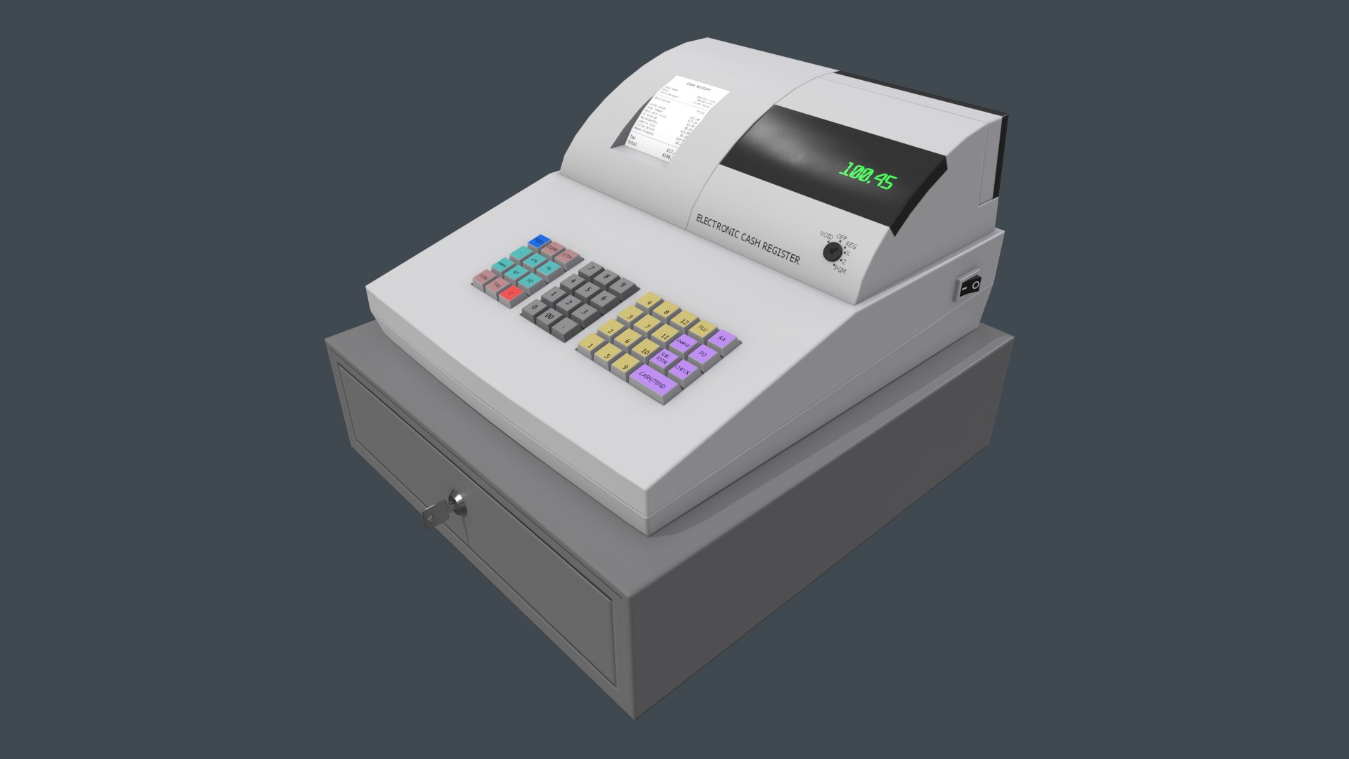 Low-poly Cash Register 3D - TurboSquid 1582969