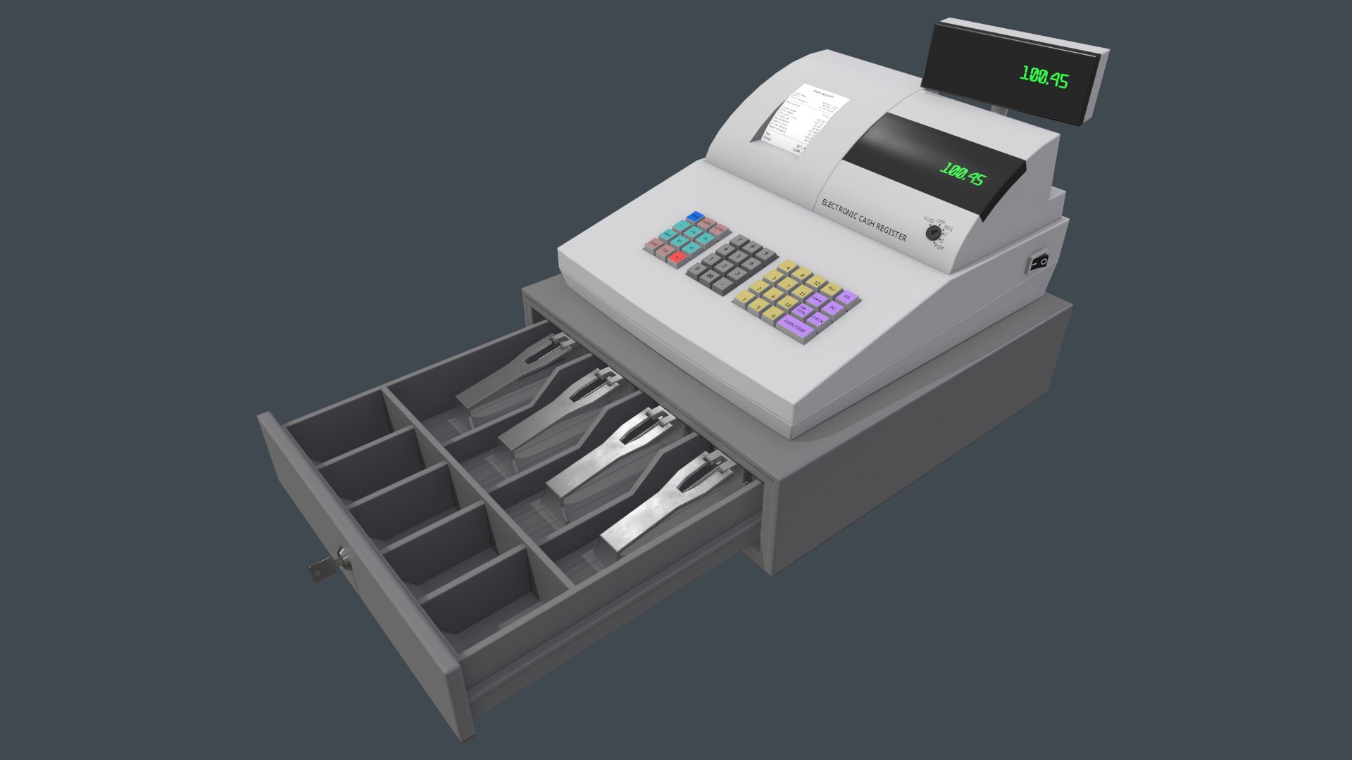 Low-poly Cash Register 3D - TurboSquid 1582969