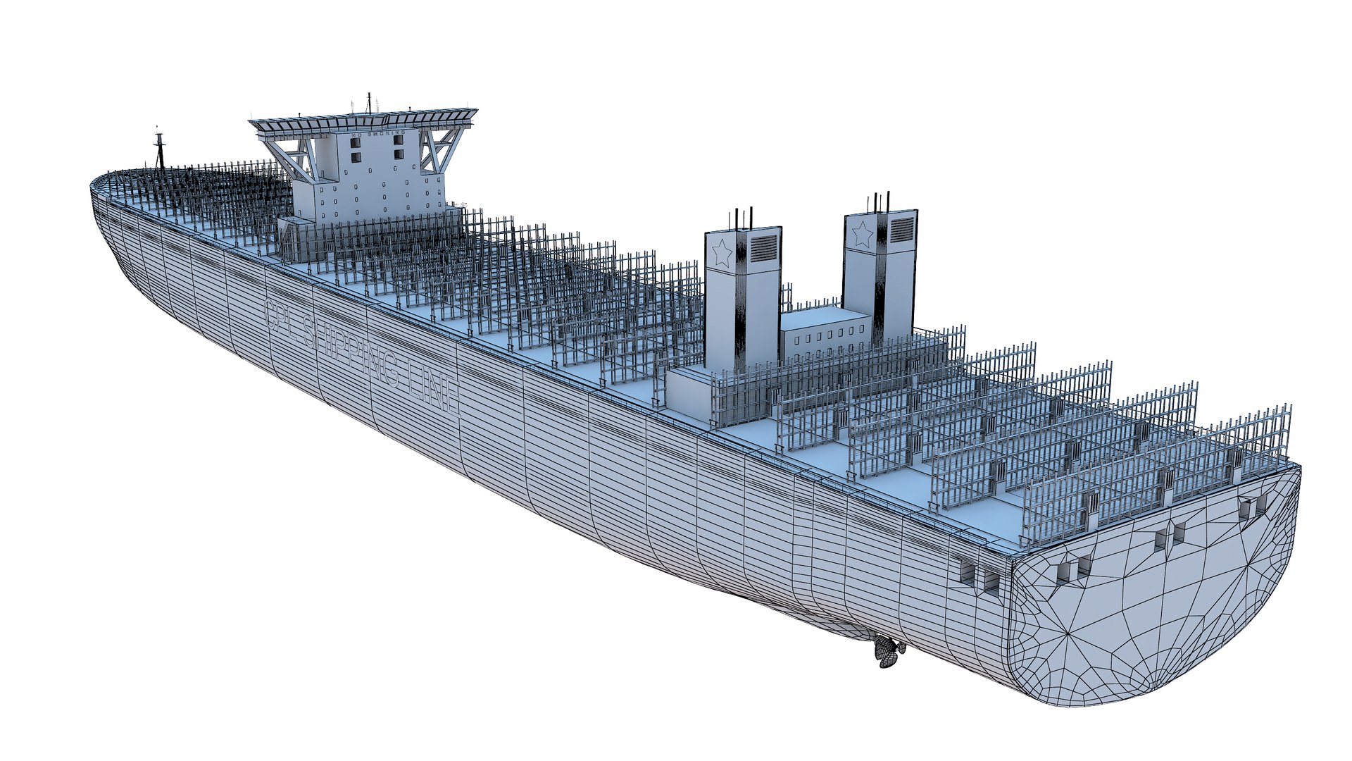 3D Container Ship - TurboSquid 1574733
