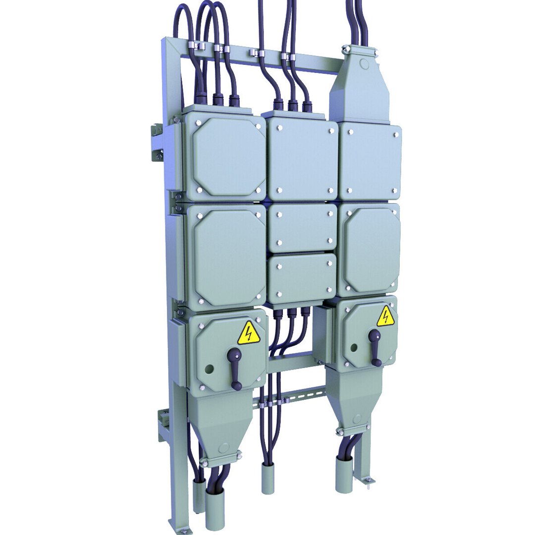 3D Electrical Switchgear Box Cabinet 40 - TurboSquid 1854781