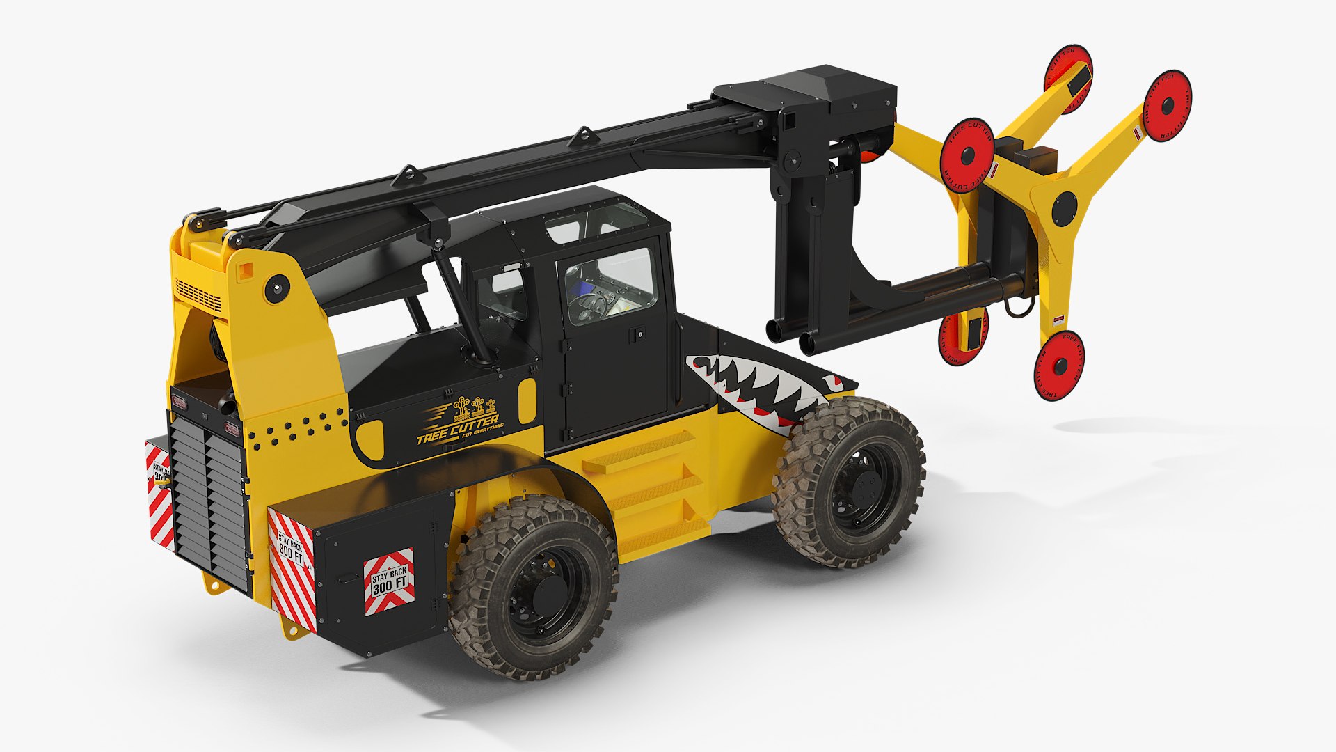 3D OMC Hedgehog Tree Cutter Machine Model - TurboSquid 2388852