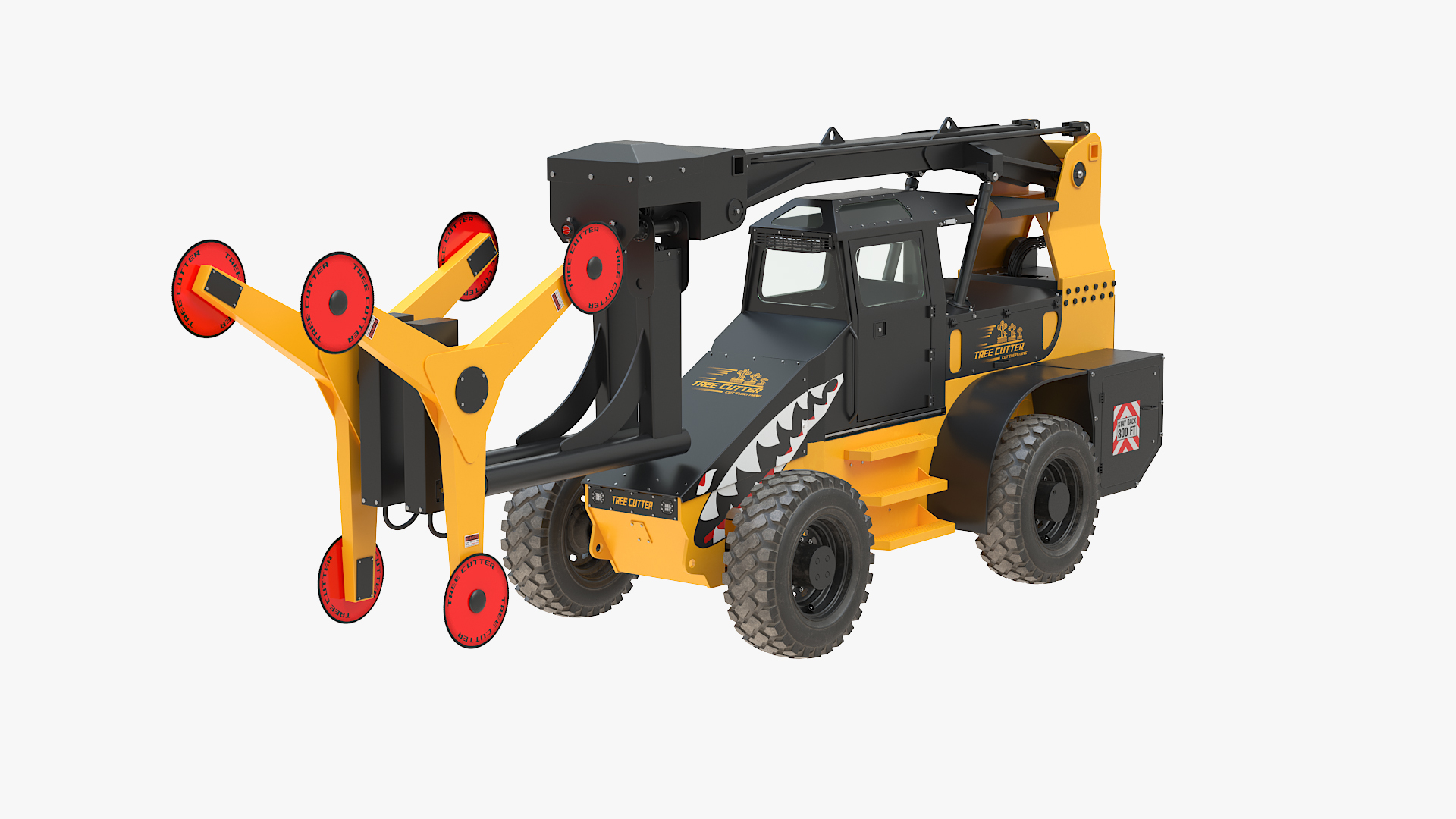 3D OMC Hedgehog Tree Cutter Machine Model - TurboSquid 2388852