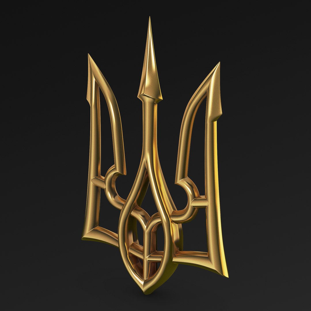 Stylized Ukrainian Tryzub M 3 3D Model - TurboSquid 1909048