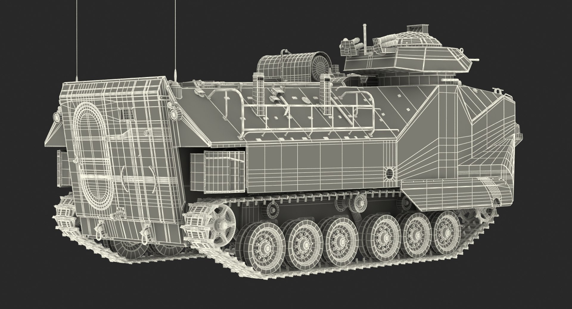 Assault Amphibious Vehicle Aav7 3D Model - TurboSquid 1159020