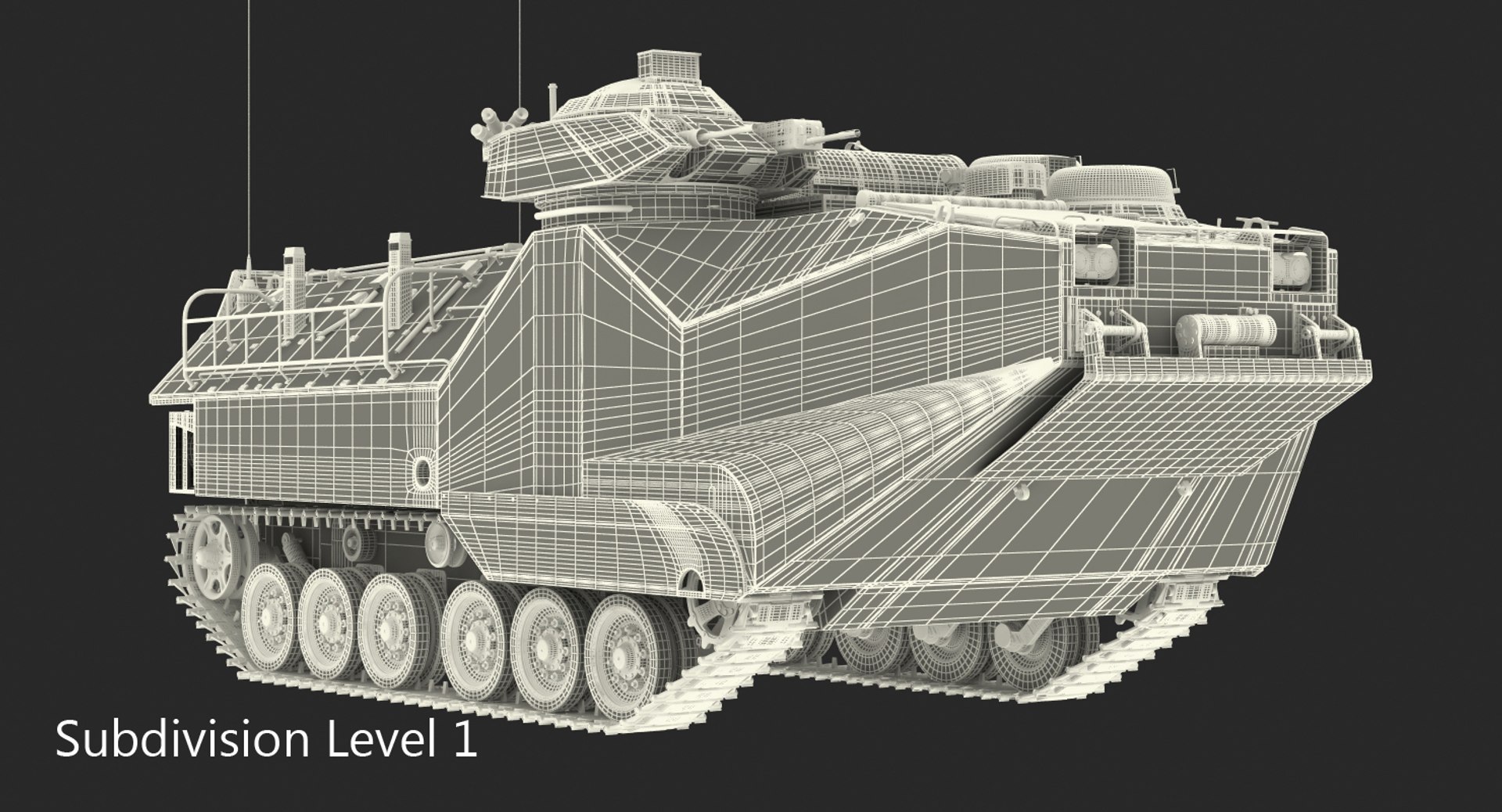 Assault Amphibious Vehicle Aav7 3D Model - TurboSquid 1159020