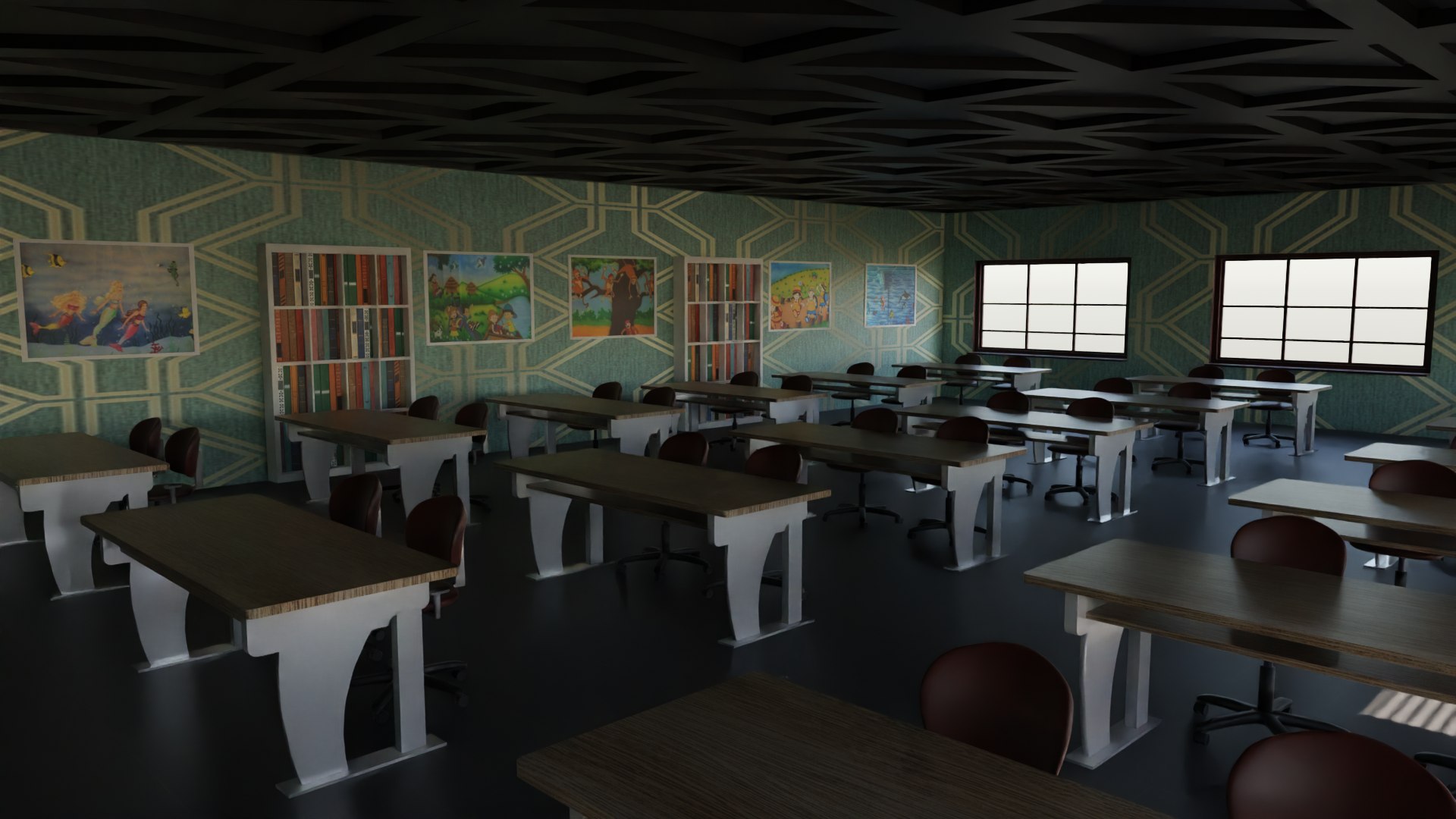 School Classroom 3D Model - TurboSquid 2159661