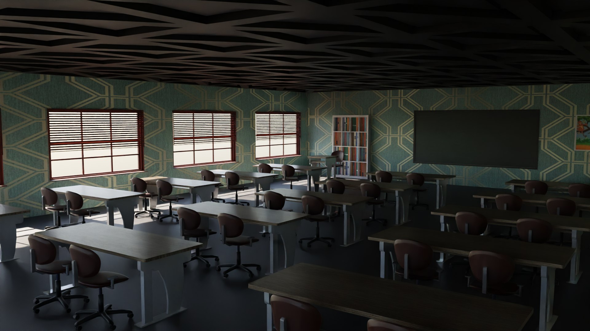 School Classroom 3D Model - TurboSquid 2159661