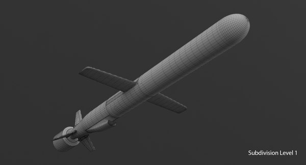 Bgm-109 tomahawk cruise missile model - TurboSquid 1173377