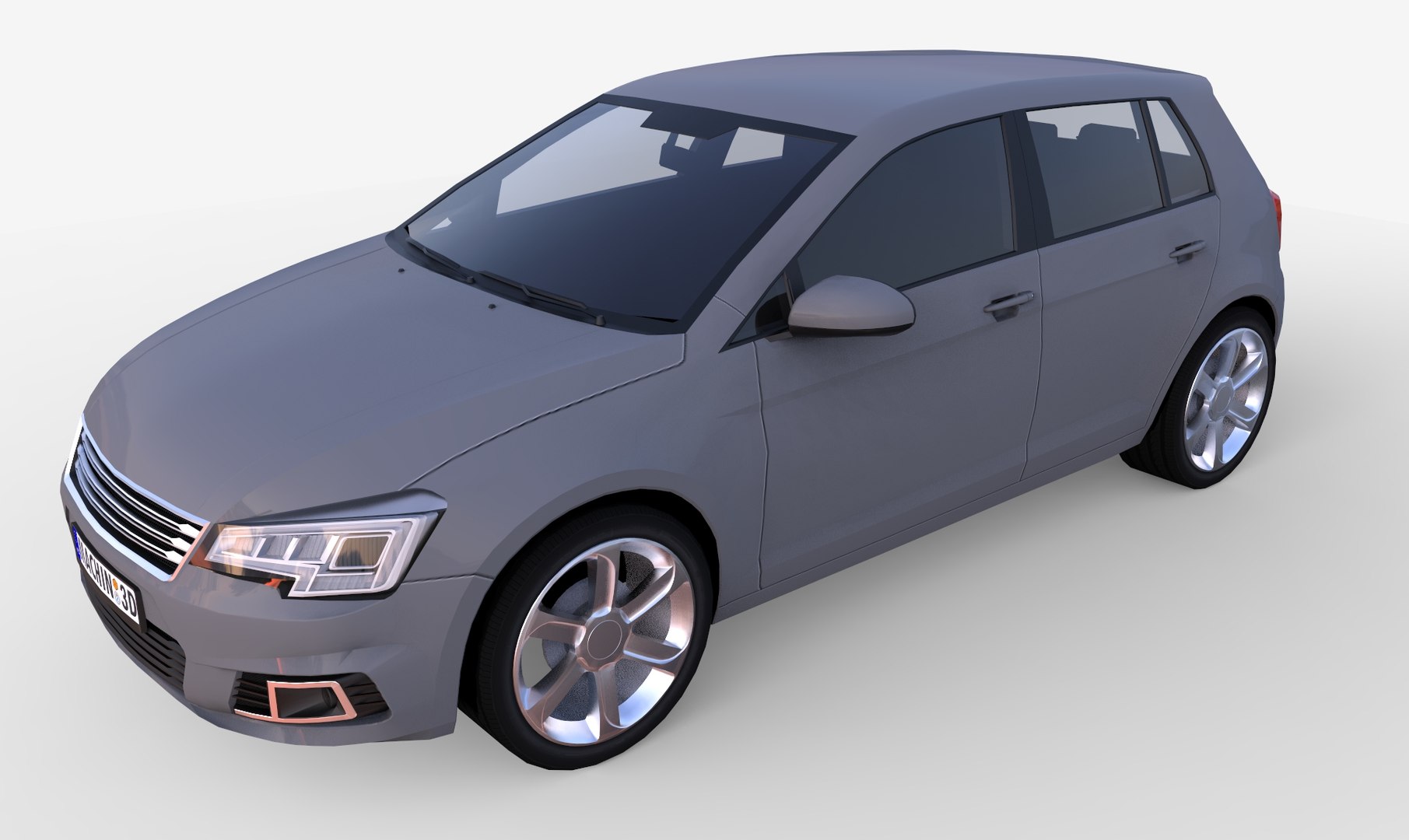 3d model generic hatchback club