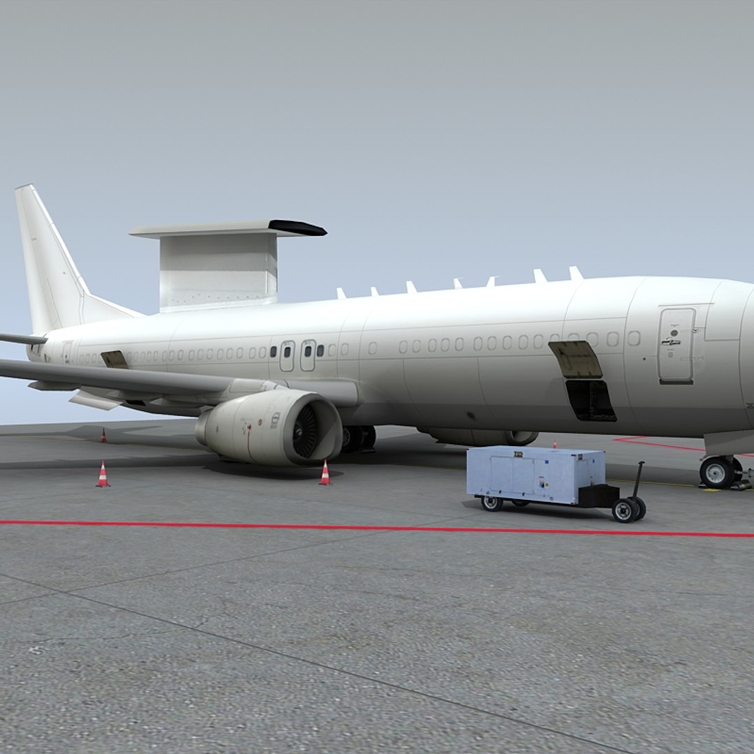 3d Nato Awacs B 737-7es Model