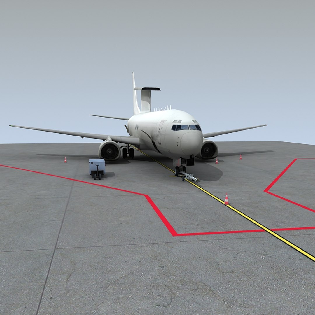 3d Nato Awacs B 737-7es Model