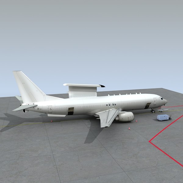3d nato awacs b 737-7es model