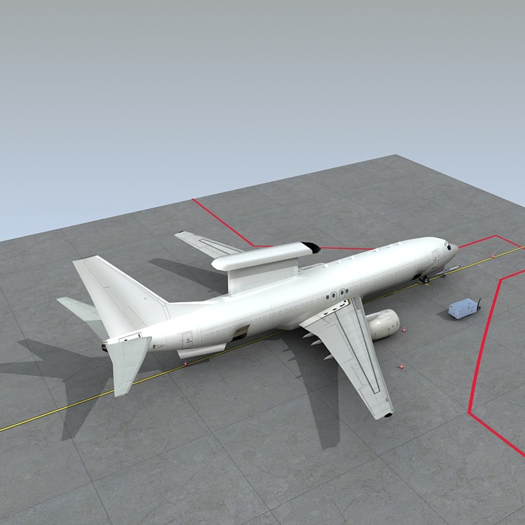 3d Nato Awacs B 737-7es Model