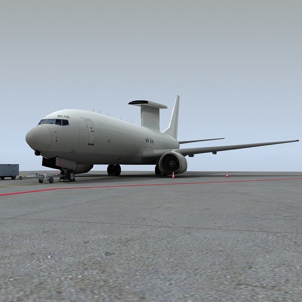 3d nato awacs b 737-7es model