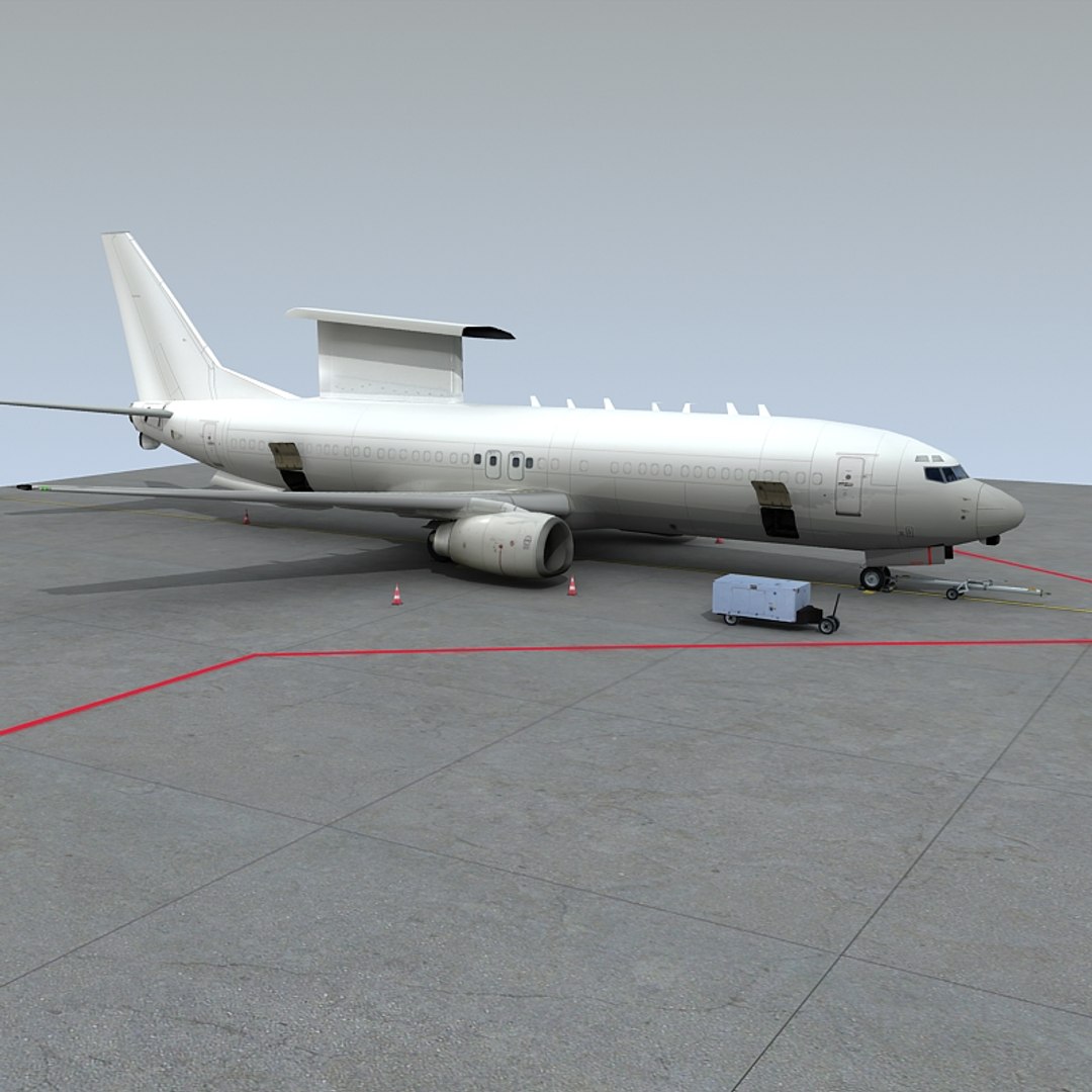 3d Nato Awacs B 737-7es Model