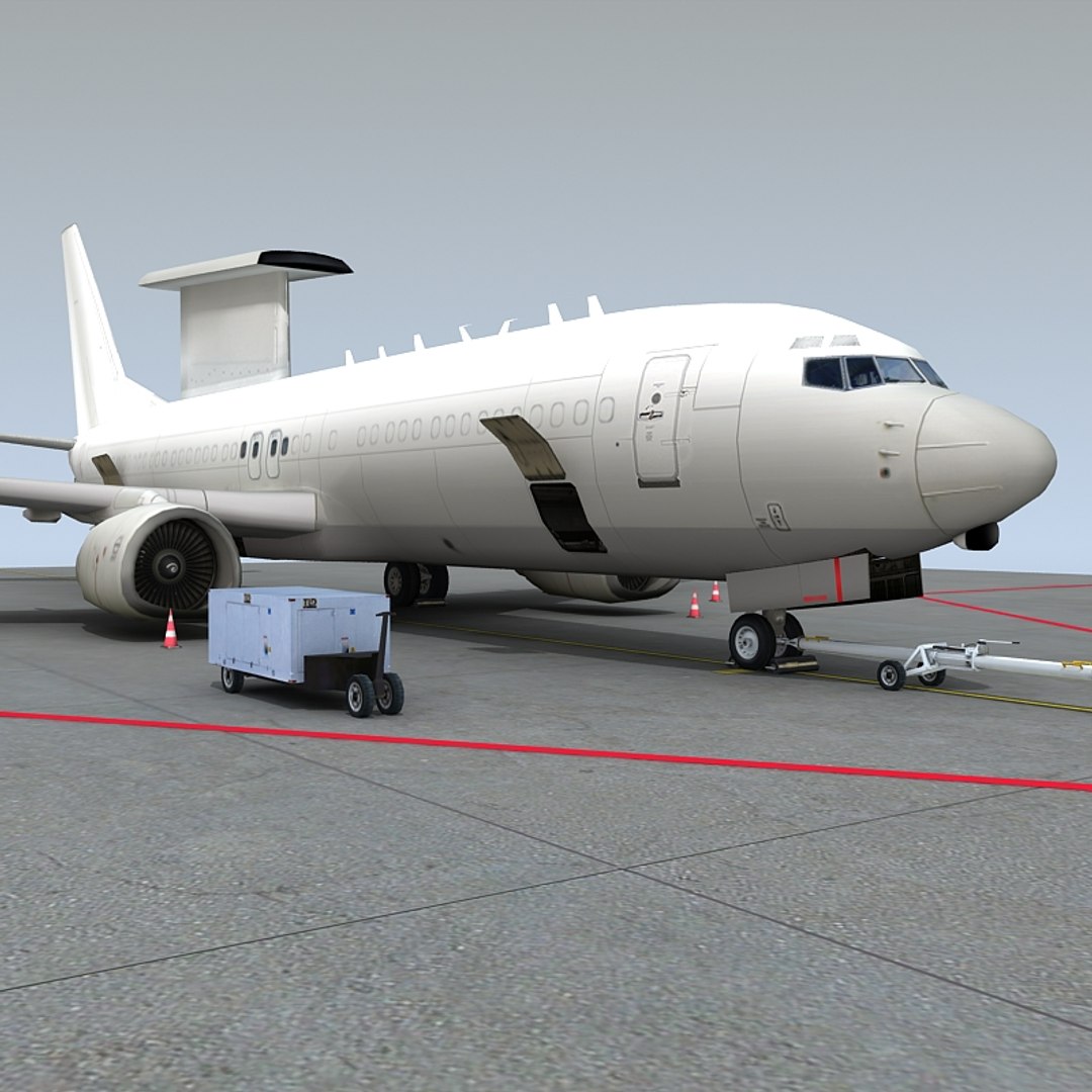 3d Nato Awacs B 737-7es Model