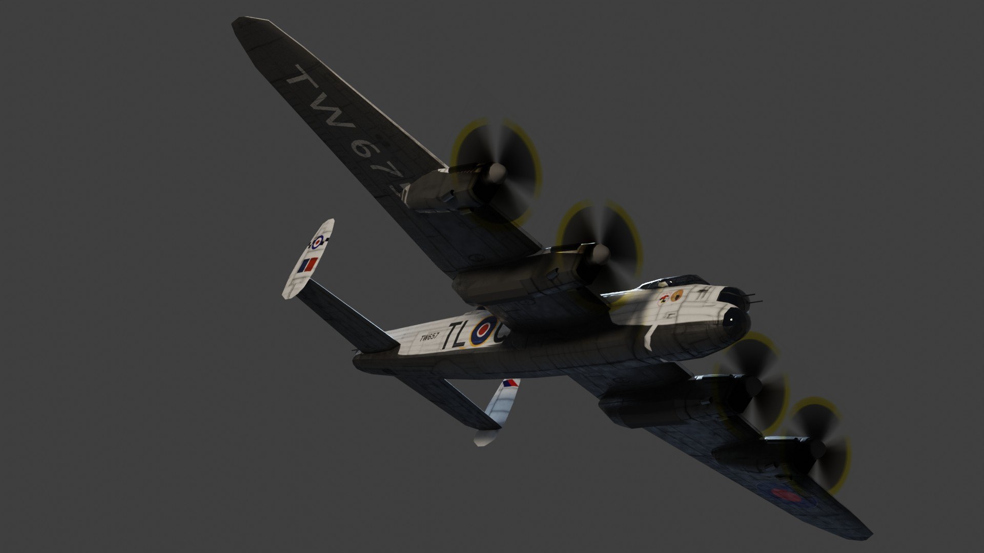 Avro Lancaster Lowpoly WW2 Bomber 3D Model - TurboSquid 1906487
