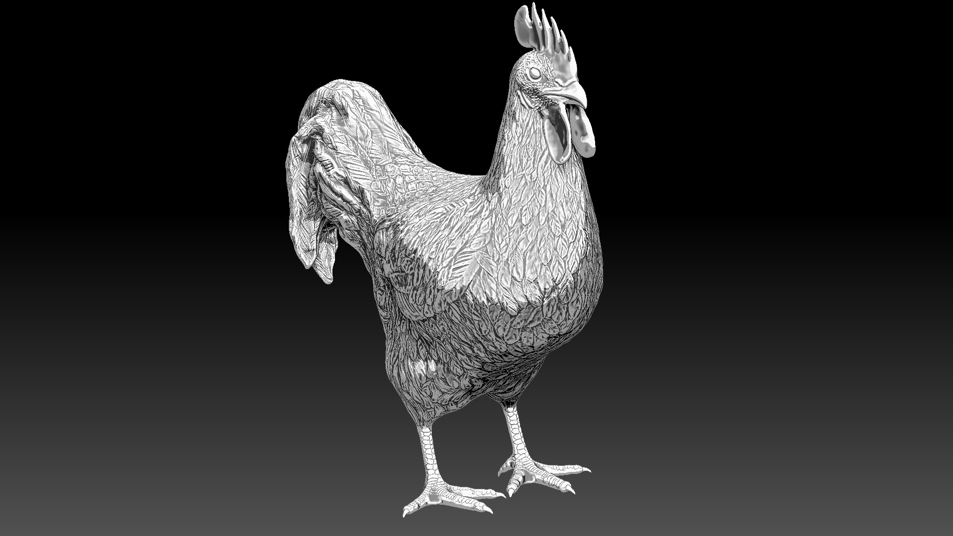 Chicken for 3d printing 3D model - TurboSquid 2171098