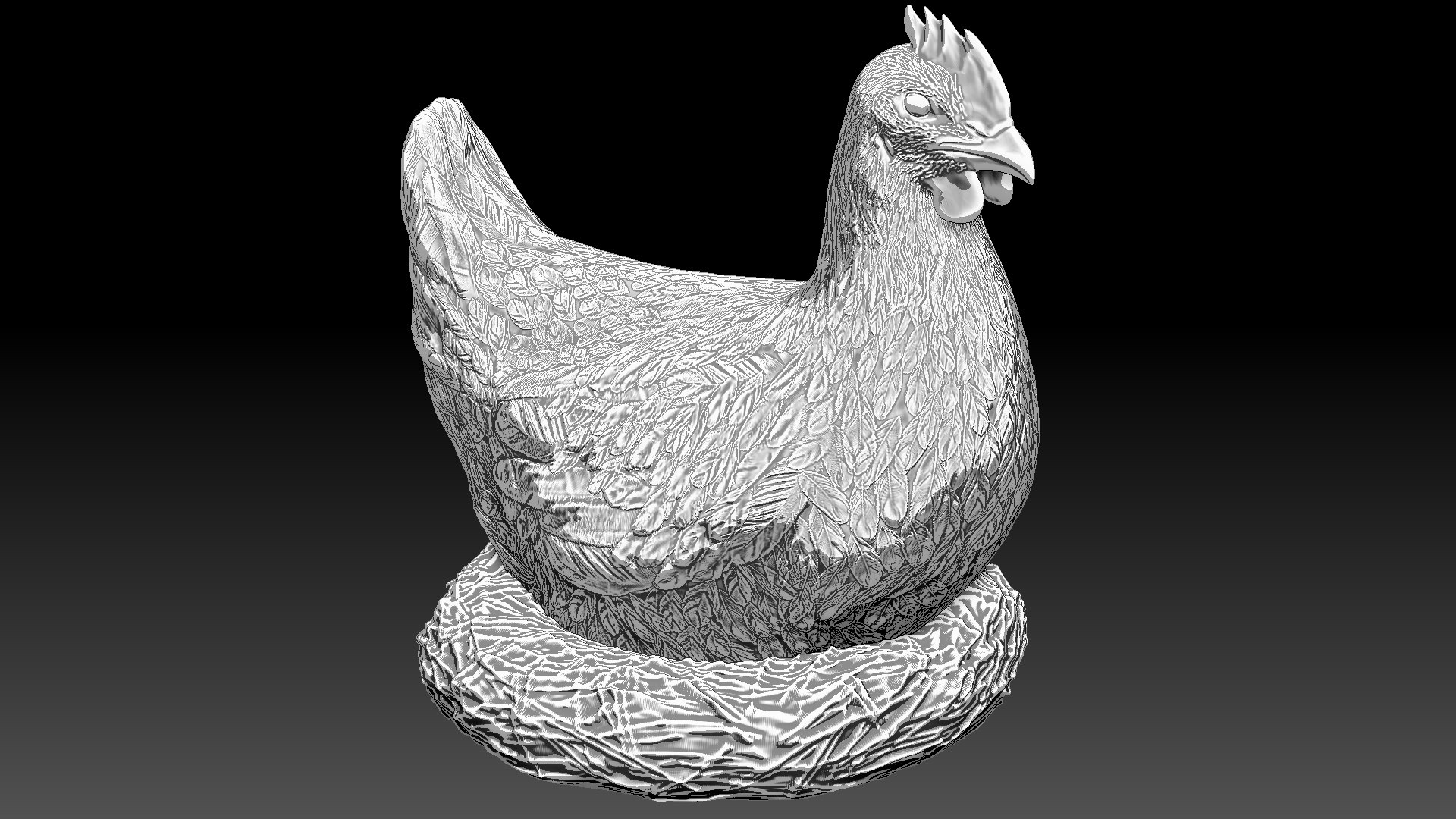 Chicken For 3d Printing 3D Model - TurboSquid 2171098