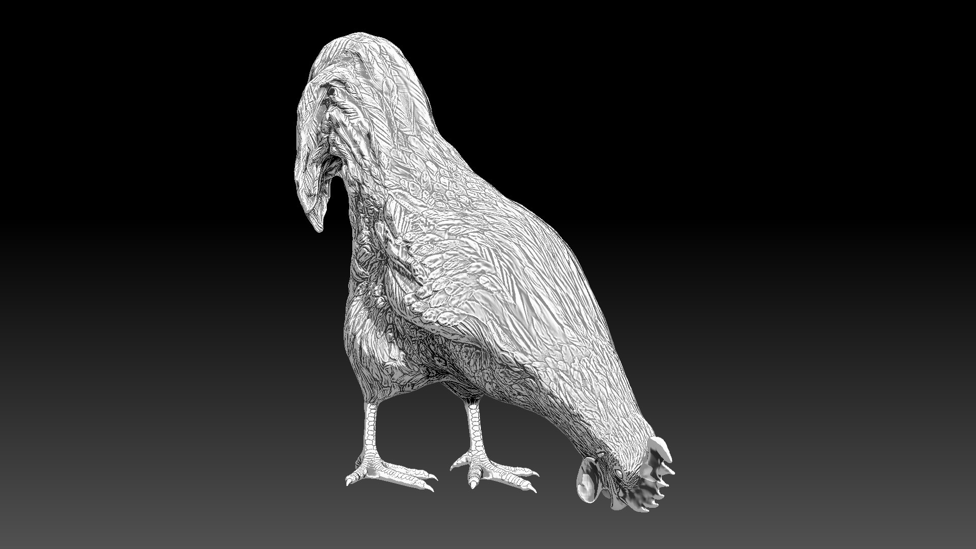 Chicken For 3d Printing 3D Model - TurboSquid 2171098