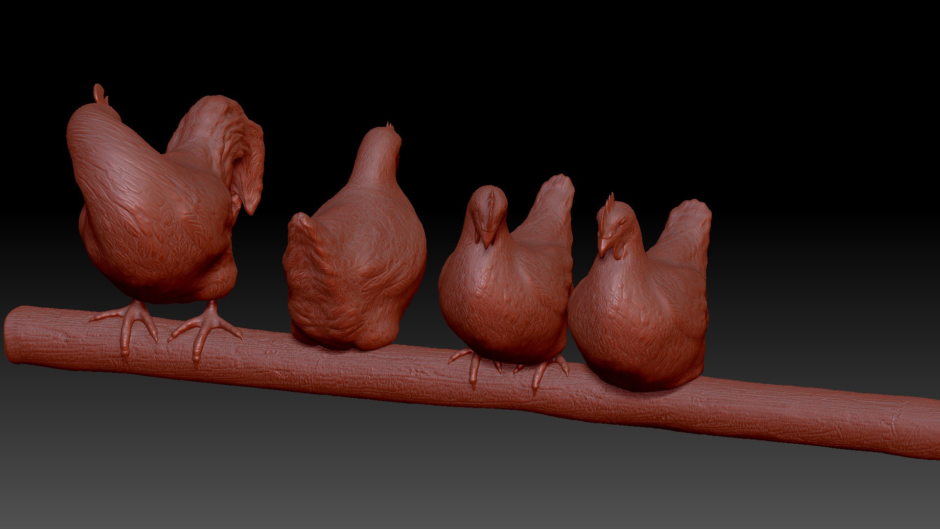 Chicken For 3d Printing 3D Model - TurboSquid 2171098