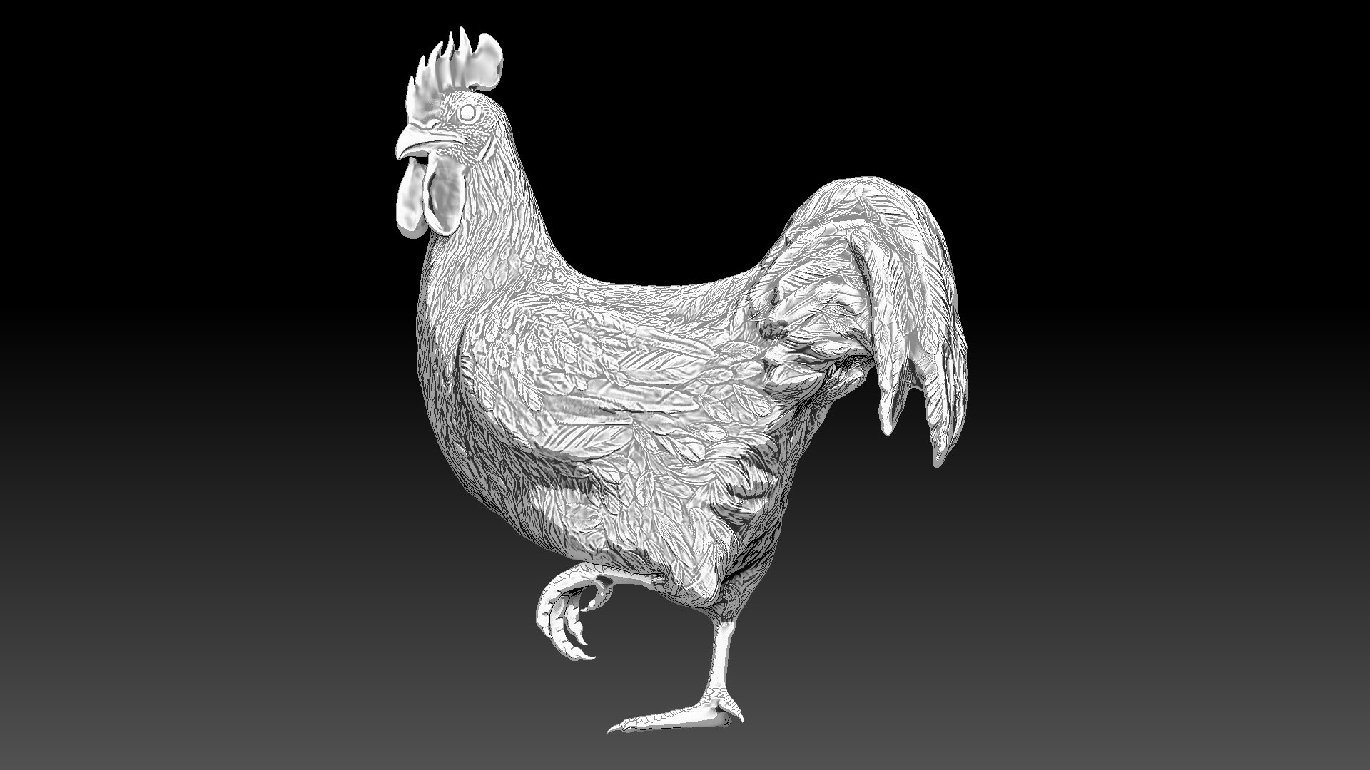 Chicken For 3d Printing 3D Model - TurboSquid 2171098