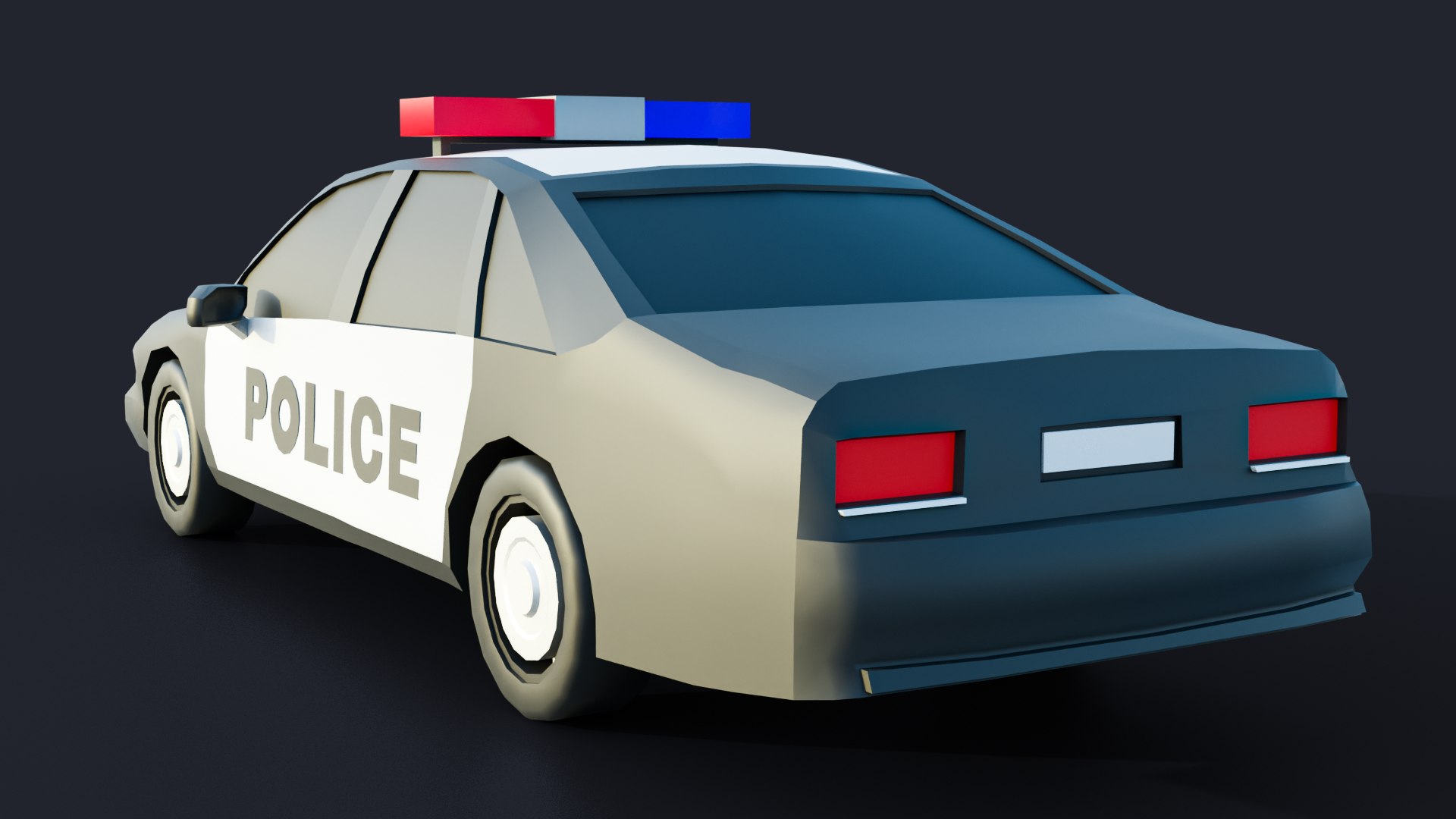 Low-poly Generic Police Car model - TurboSquid 1953868