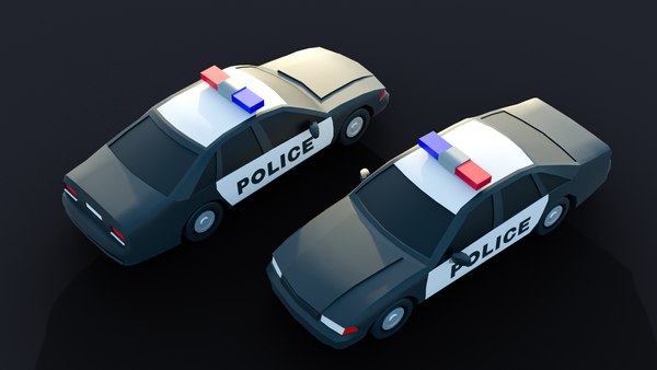 Low-poly Generic Police Car model - TurboSquid 1953868