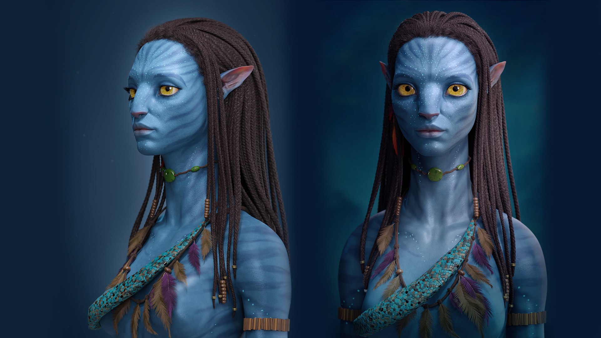 modèle 3D de Avatar Navi buste - TurboSquid 2054071