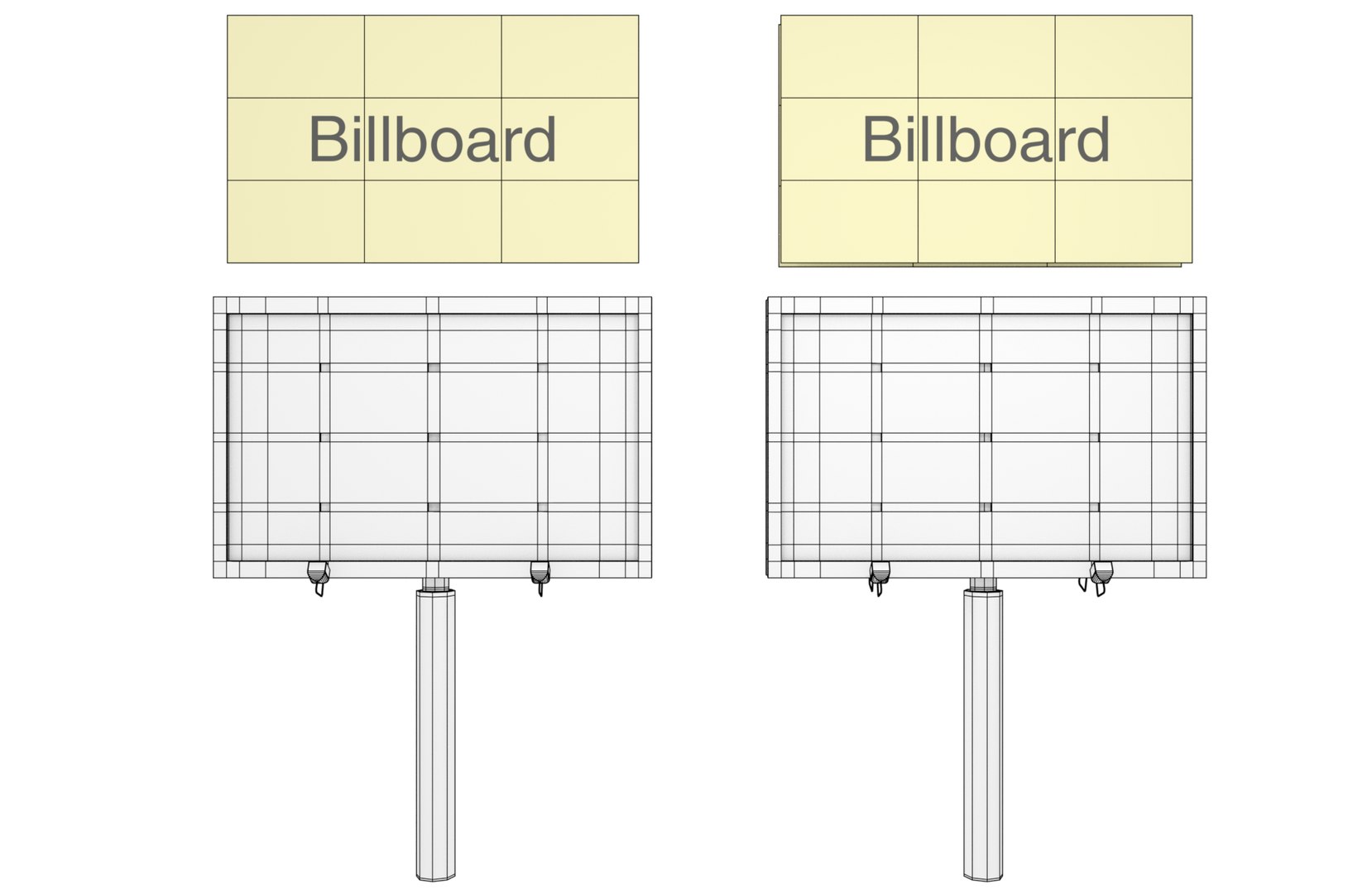 3d Model Of Billboard
