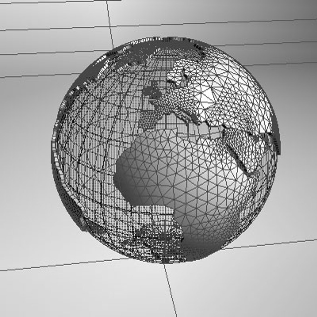Earth Planet Continents 3d Model