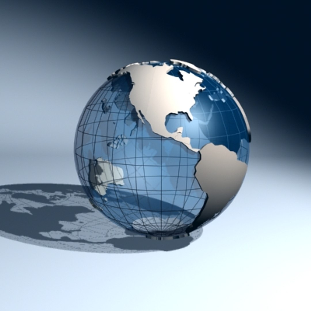 Earth Planet Continents 3d Model