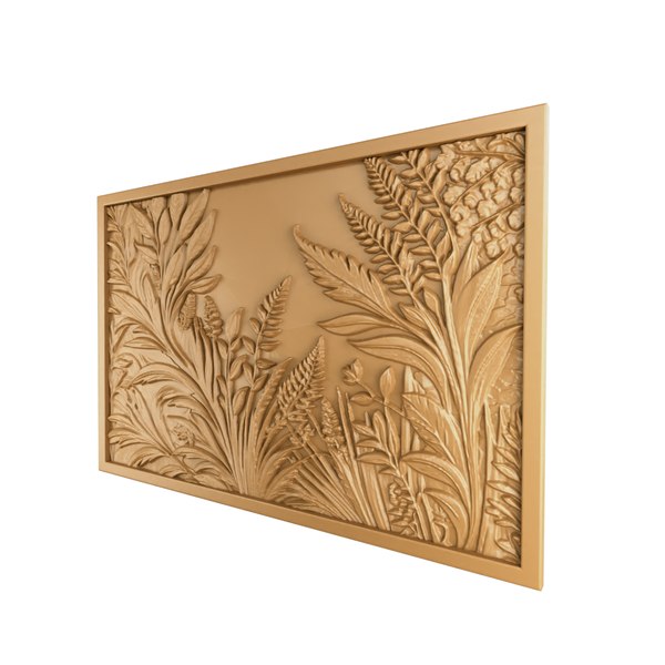 modelo 3d Conjunto de decoración de pared con paneles modernos Mural de ...