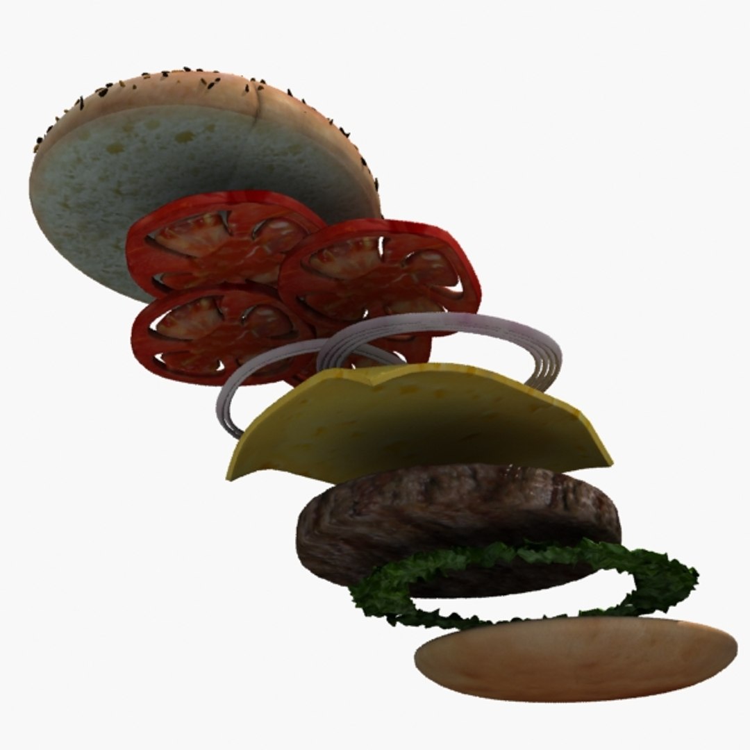 3d Model Hamburger Burger
