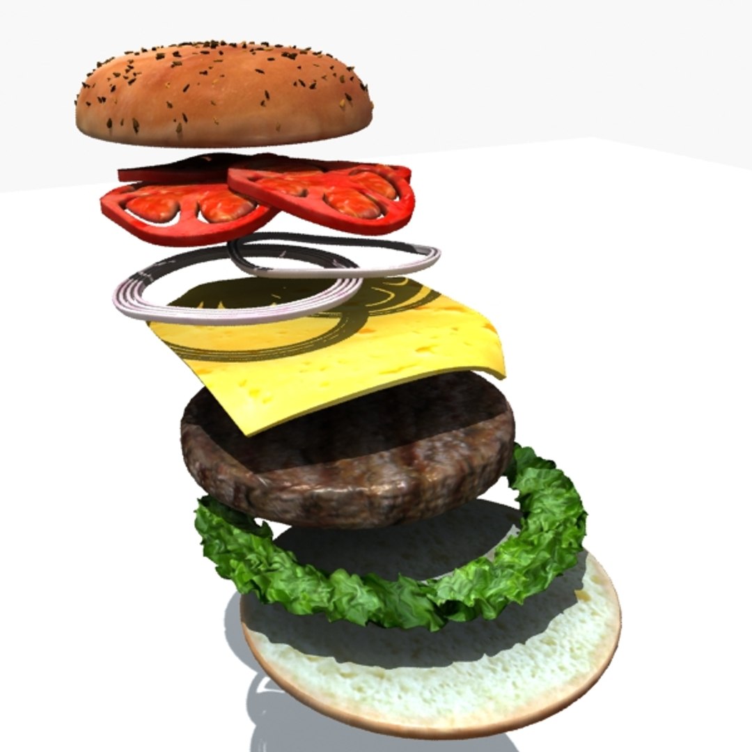 3d Model Hamburger Burger