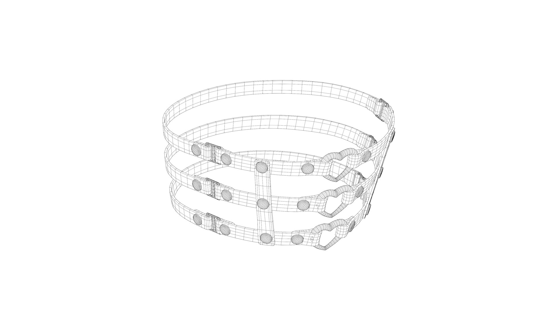 Leather Leg Garter 3D Model - TurboSquid 2261119