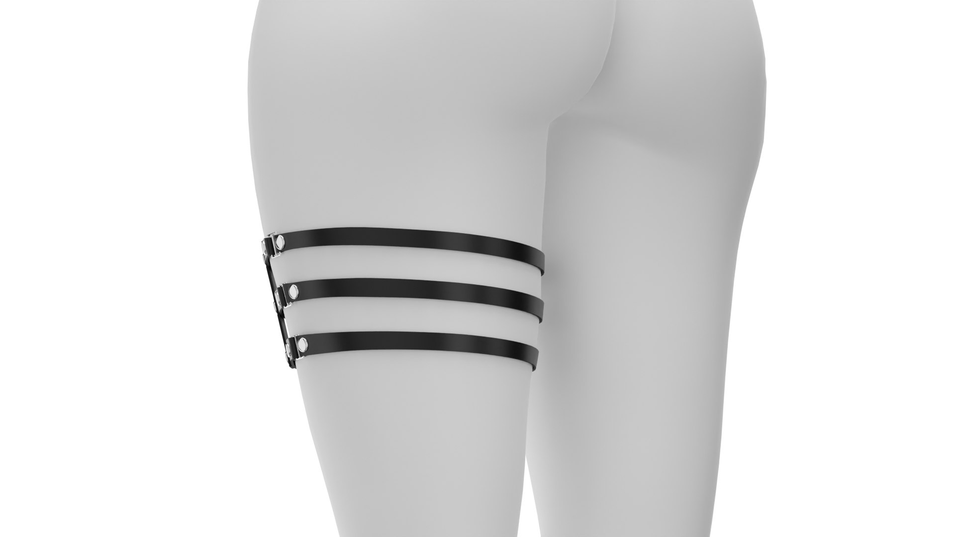 Leather Leg Garter 3D Model - TurboSquid 2261119