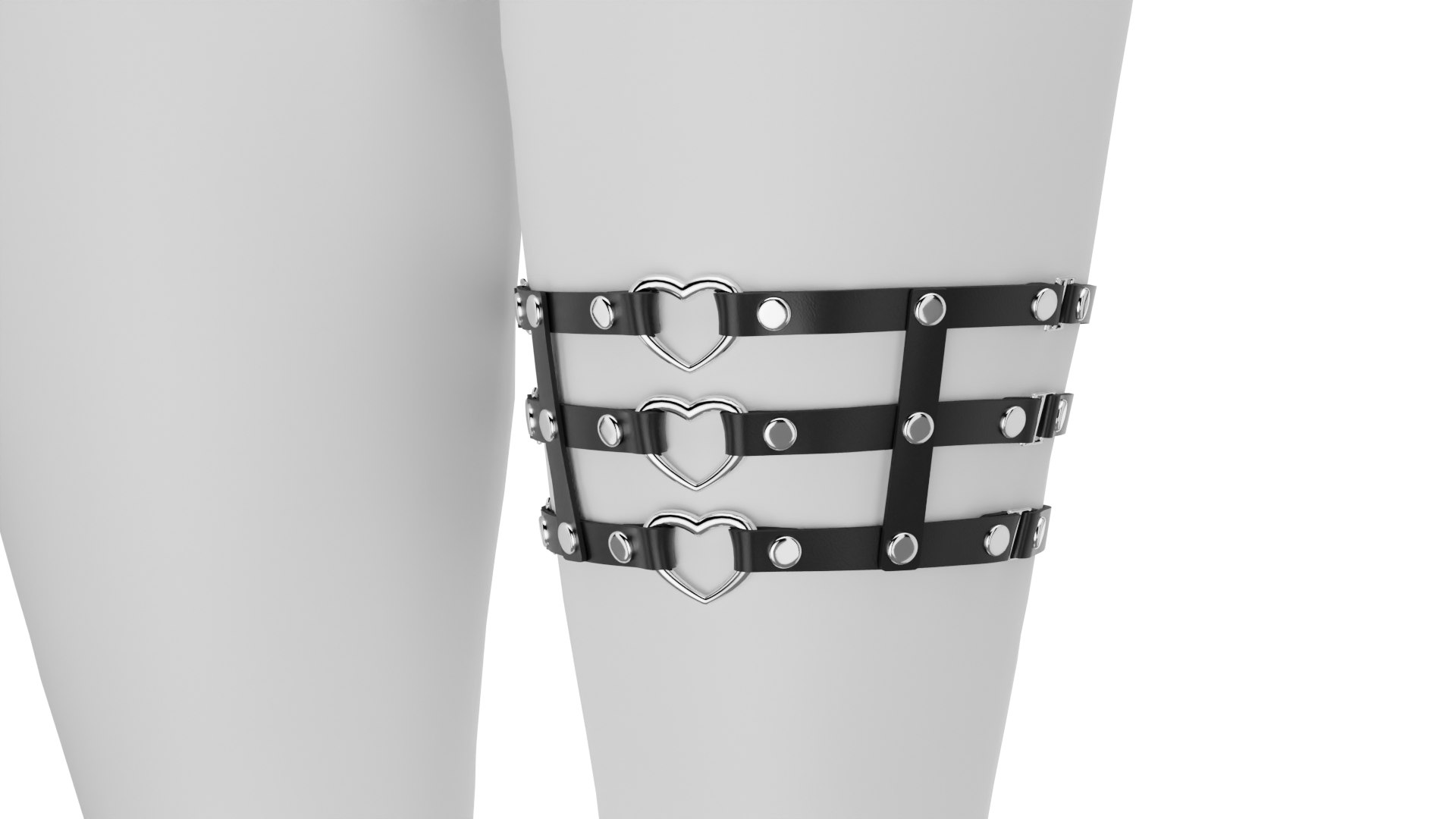 Leather Leg Garter 3D Model - TurboSquid 2261119