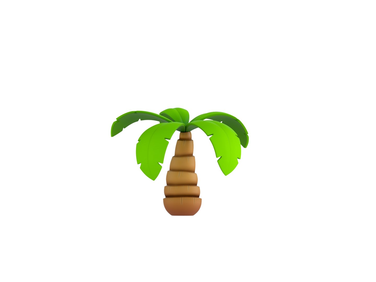 Cartoon Palm 004 3D Model - TurboSquid 1845191