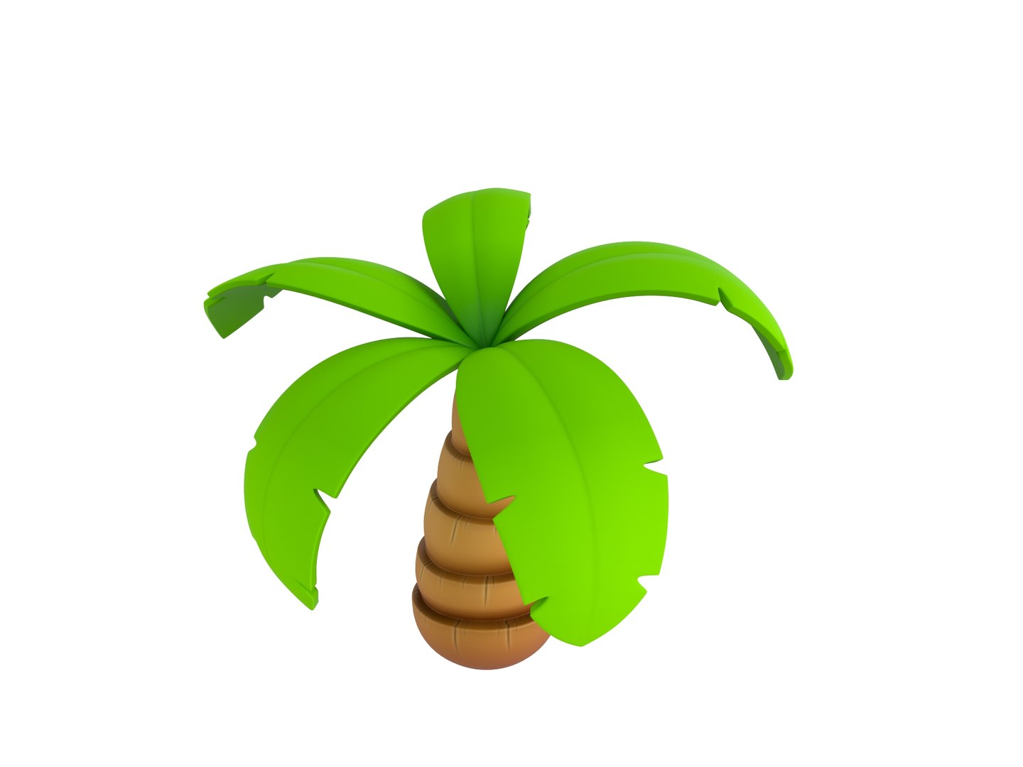 Cartoon Palm 004 3D Model - TurboSquid 1845191