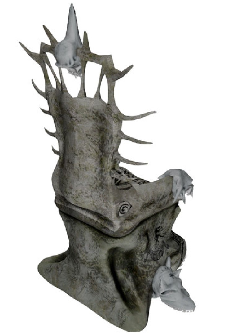 3d Model Skull Throne Fantasy