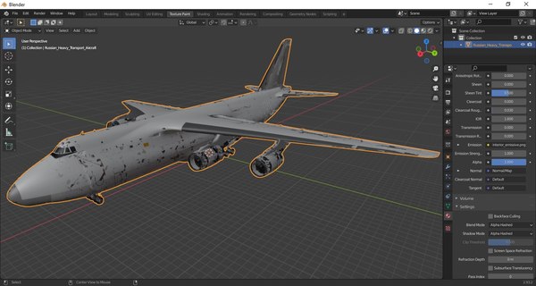 3D Russian Heavy Transport Aircraft model - TurboSquid 1772749