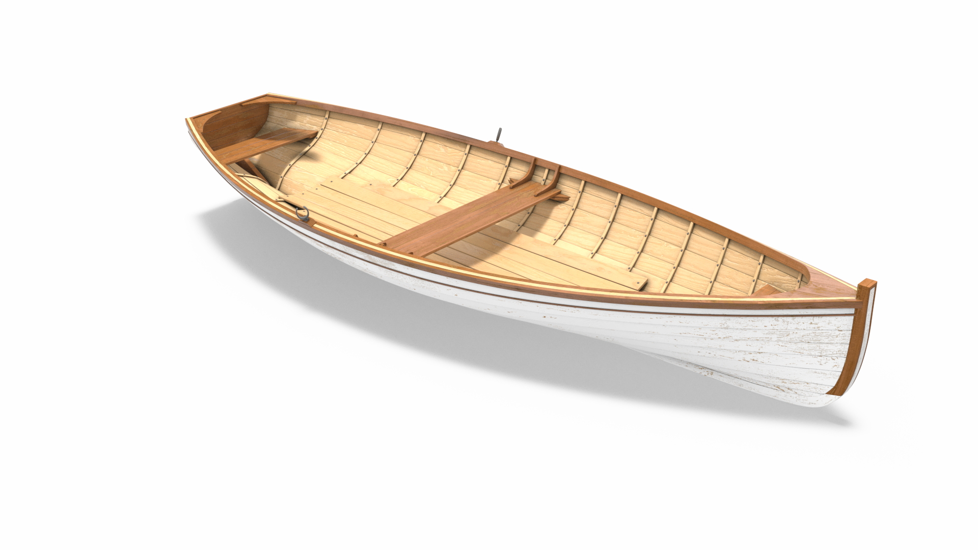 Whitehall Rowboat 3D Model - TurboSquid 2160871