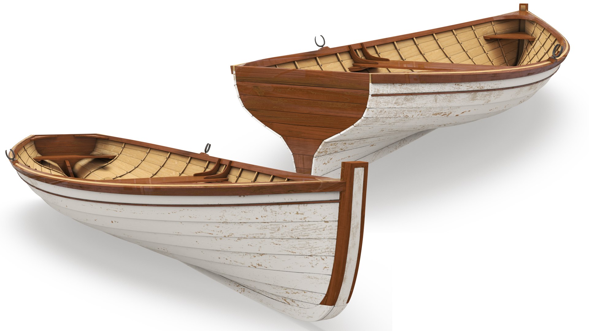 Whitehall Rowboat 3D Model - TurboSquid 2160871
